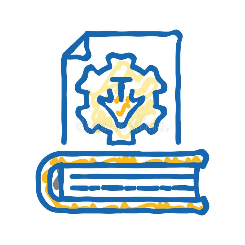 Content Updates Technical Writer Icon Doodle Illustration Stock ...