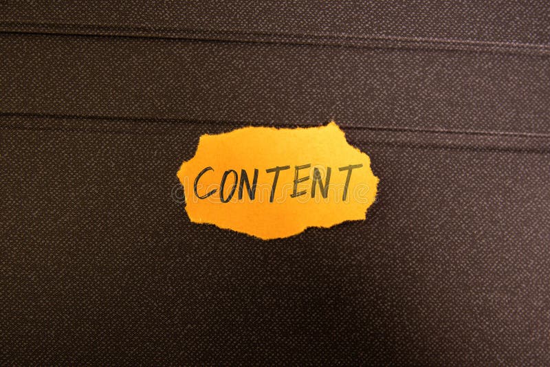 CONTENT Word on Wood Blocks Concept Stock Image - Image of board ...