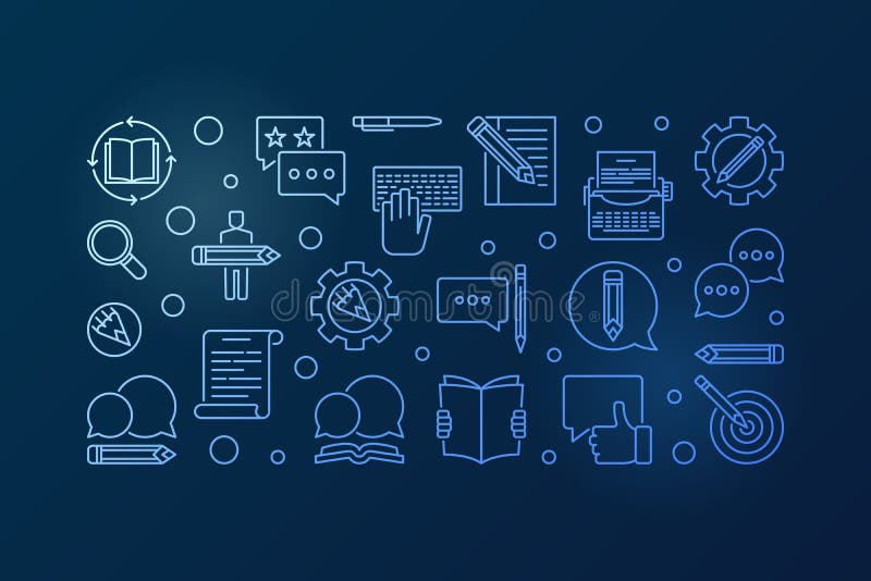 To Do List Blue Icons Set - Vector Checklist Creative Symbols Stock ...