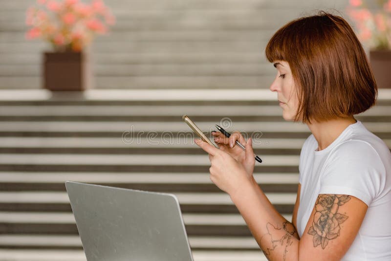 Content writer chatting stock image. Image of email - 199556659