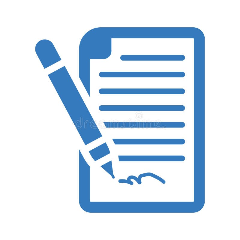 Content, Writing, Article, Blog, Write Icon. Blue Vector Design Stock ...