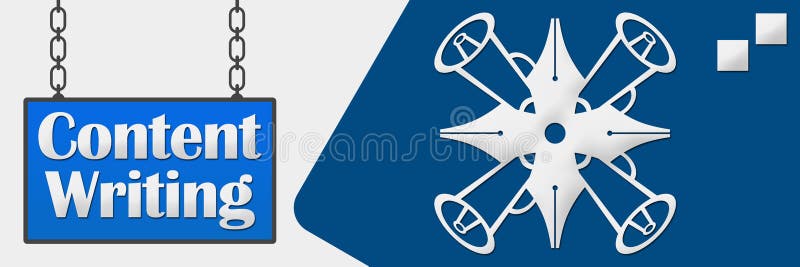 Content Writing Colorful Circle Stripes Stock Illustration ...