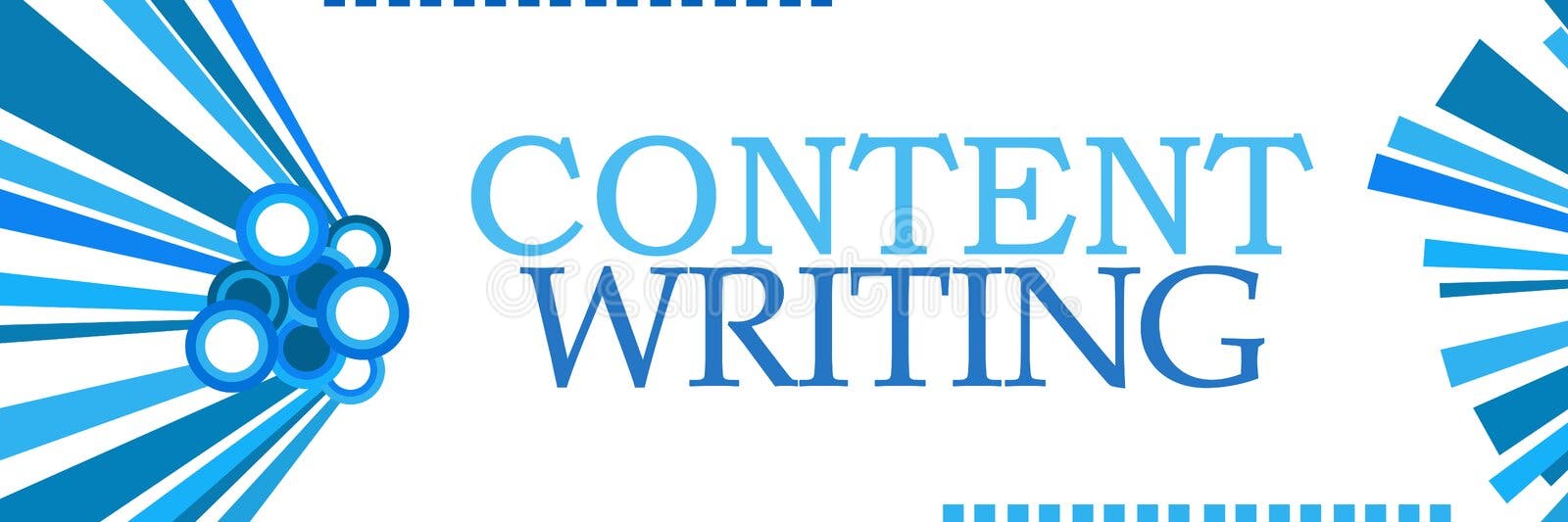 Content Writing Colorful Circle Stripes Stock Illustration ...