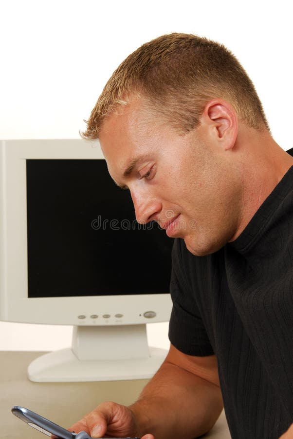 Contented businessman stock image. Image of handsome - 10368881