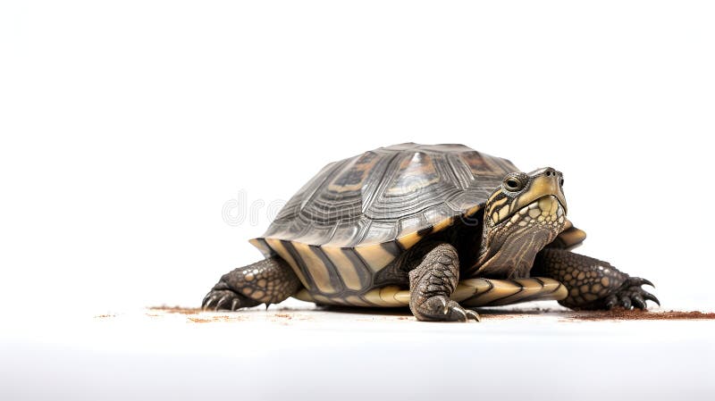 A Contented Turtle Basking Under a Heat Lamp Stock Illustration ...