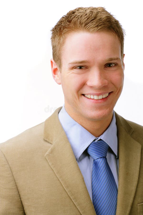 Contented Young Businessman Stock Photo - Image of caucasian, business ...