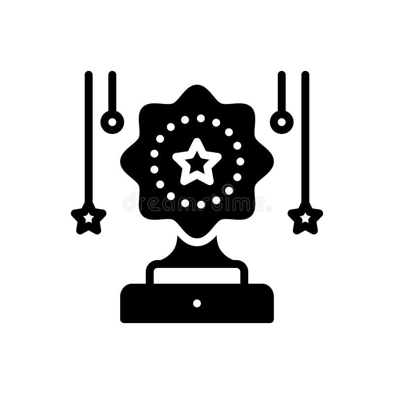 Black Solid Icon for Contest, Competition and Challenge Stock Vector ...