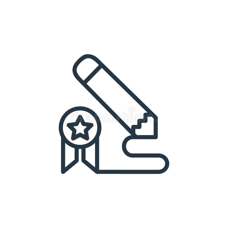 Contest Icon Vector from Online Learning Part Line Concept. Thin Line ...