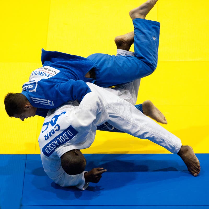 Contestants Participate in the Judo World Cup Men Editorial Photo ...