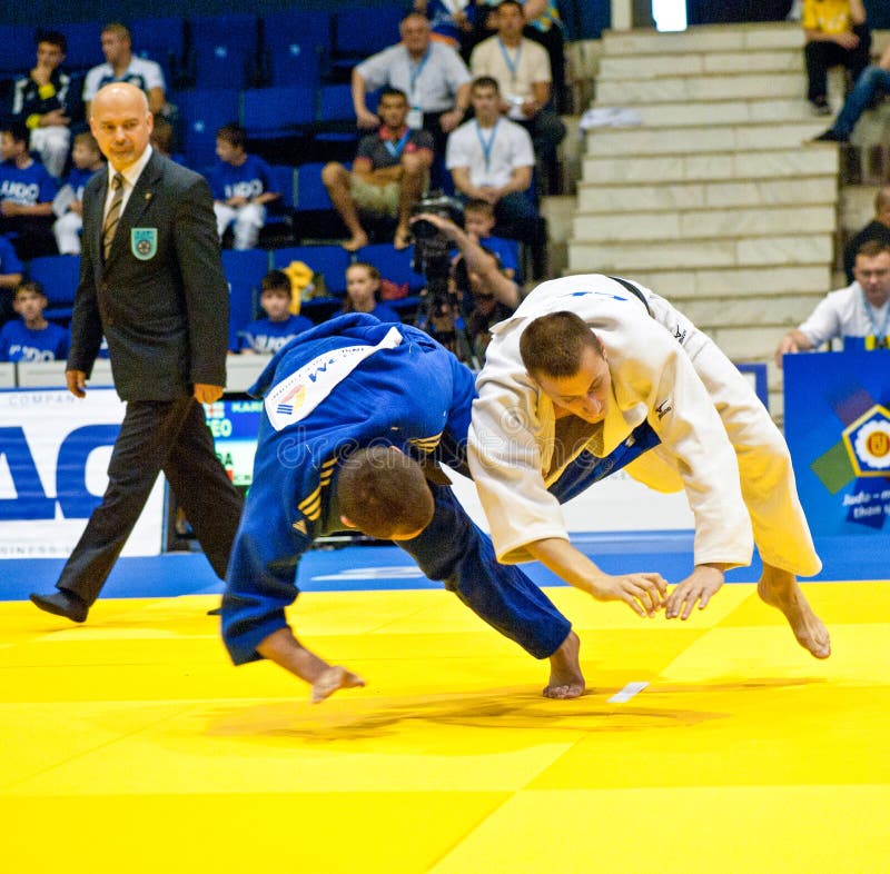 Contestants Participate at Judo World Cup Men Editorial Stock Photo ...