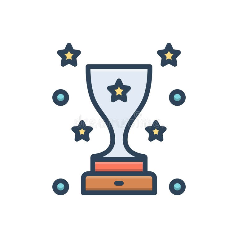 Color Illustration Icon for Contests, Competition and Tournament Stock ...