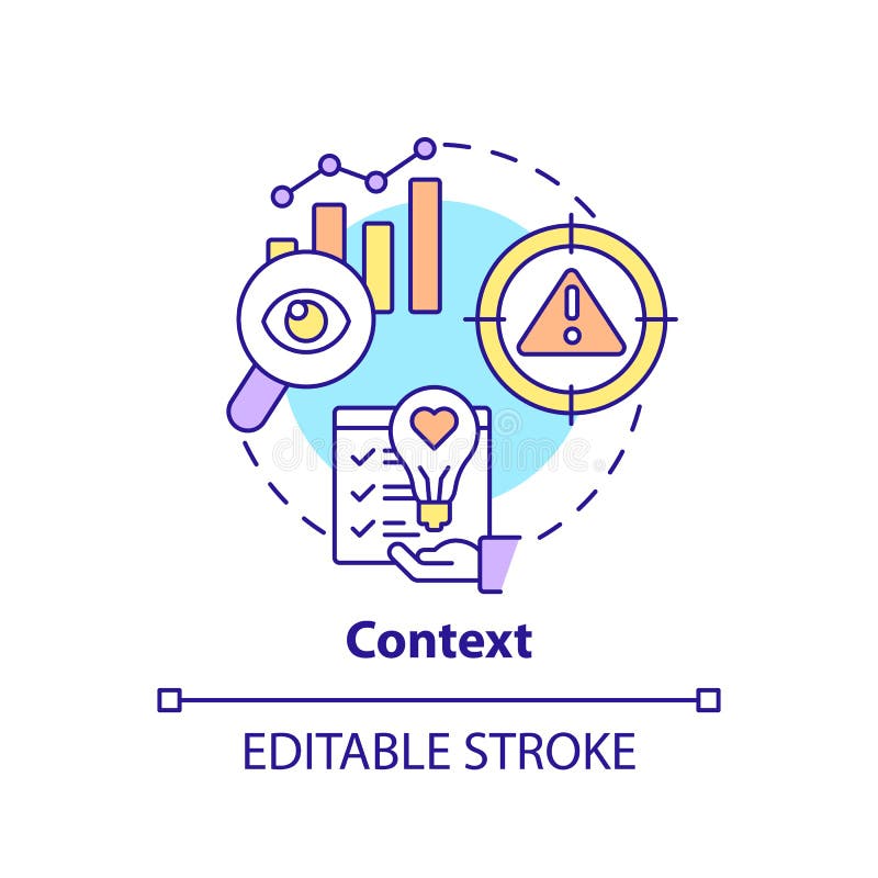 Context concept icon stock vector. Illustration of editable - 246171942