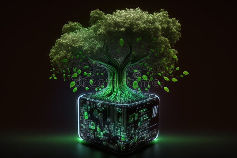 In the Context of Eco-technology, a Tree Thrives within a Digital Plant ...