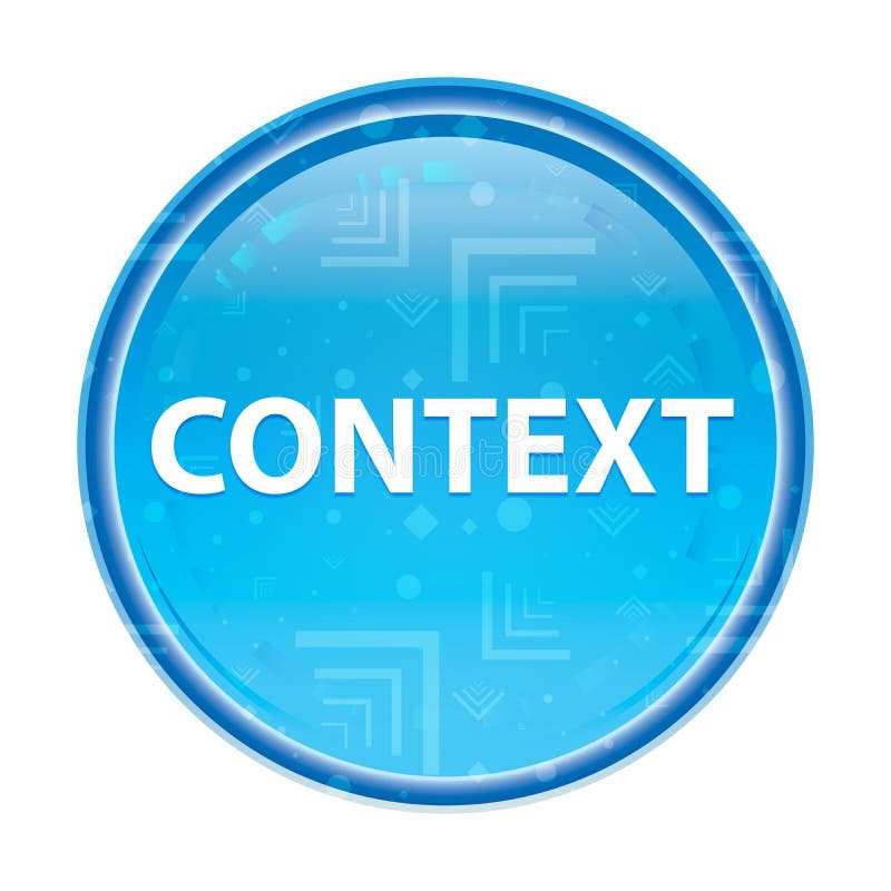 Context Floral Blue Round Button Stock Illustration - Illustration of ...