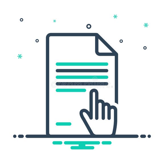 Mix Icon for Context, Text and Subject Stock Vector - Illustration of ...