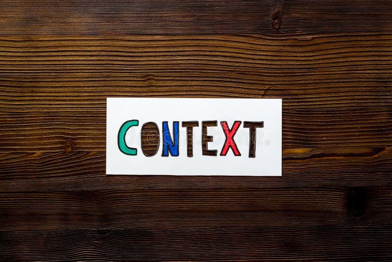 Context Marketing Concept. Word Context on Paper Banner, Top View Stock ...