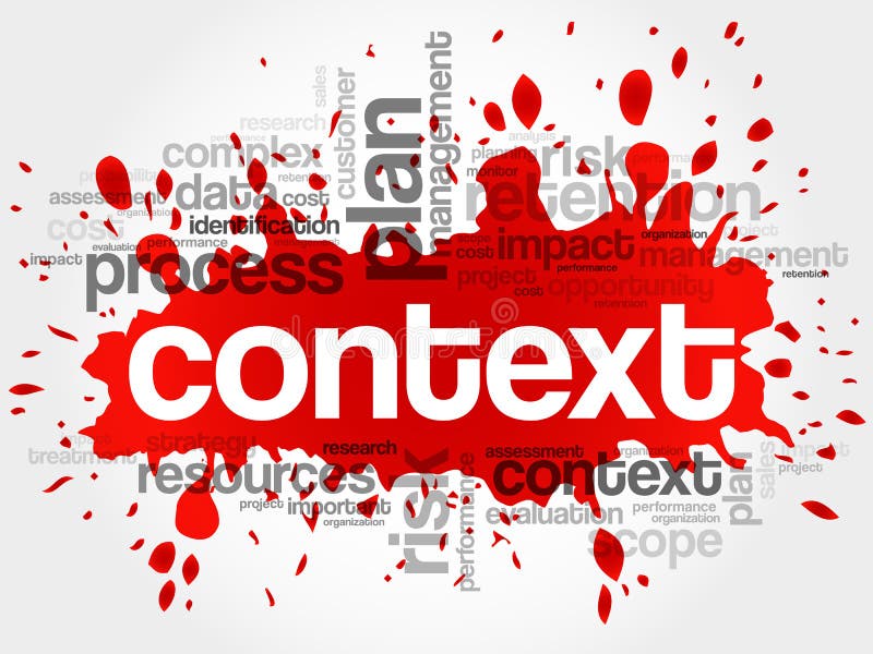 Context Word Cloud Hand Writing Concept Stock Illustration ...