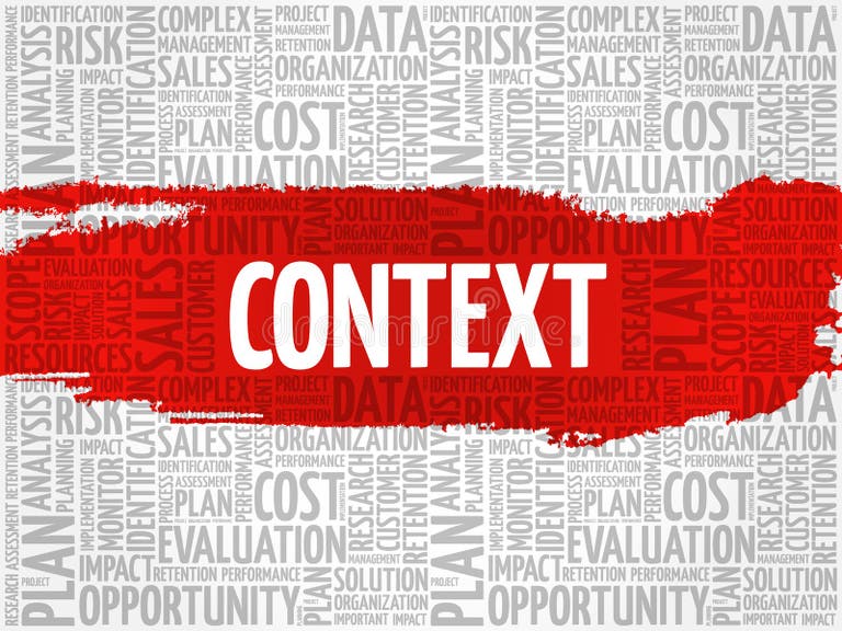 Context word cloud stock illustration. Illustration of knowledge ...