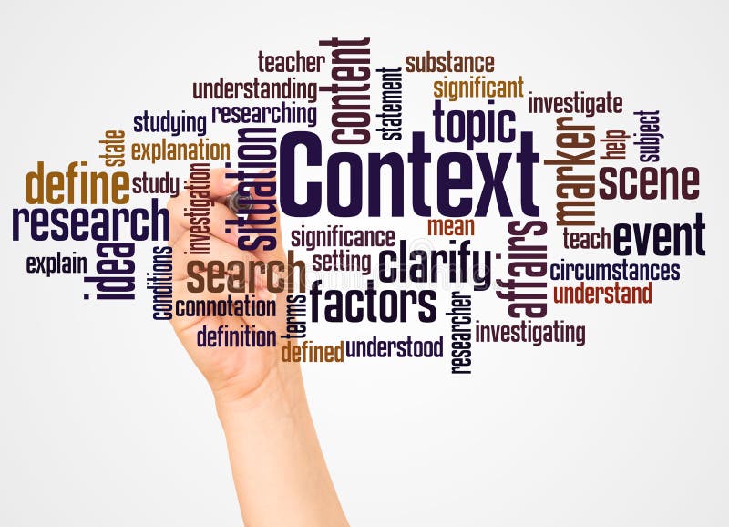 Context Word Cloud Hand Writing Concept Stock Illustration ...