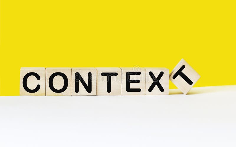 Context Word Written Wooden Cubes Stock Photos - Free & Royalty-Free ...