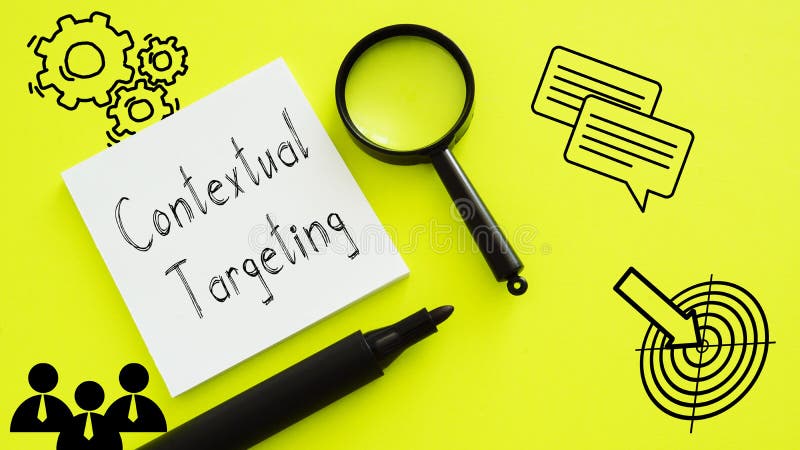 Contextual Targeting is Shown Using the Text Stock Photo - Image of ...