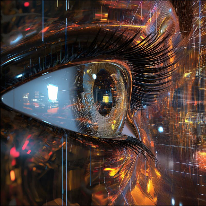 ?rtificial Intelligence Eye Rules the World (2070), AI Generated Stock ...