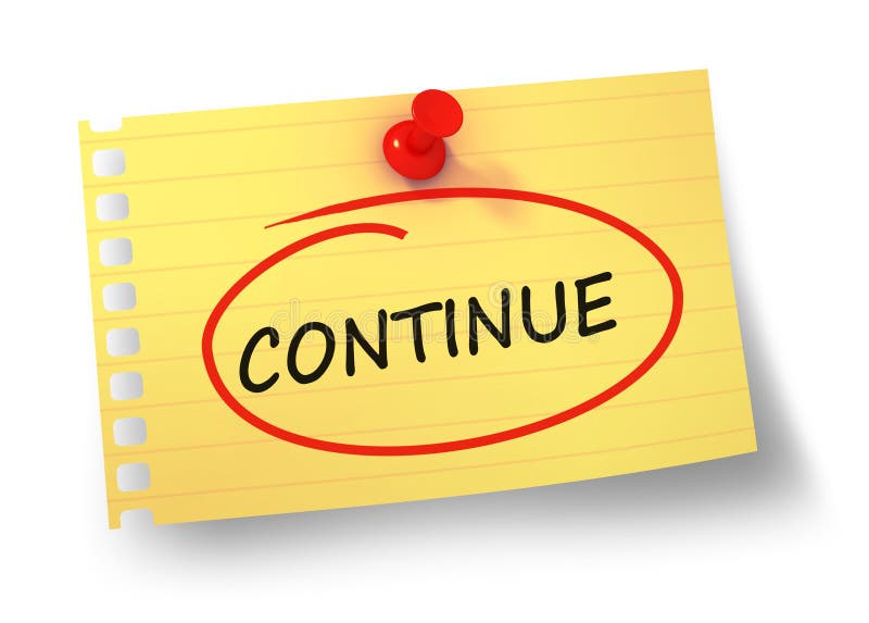 Continuar El Concepto 3d Ilustración Aislado Stock de ilustración ...