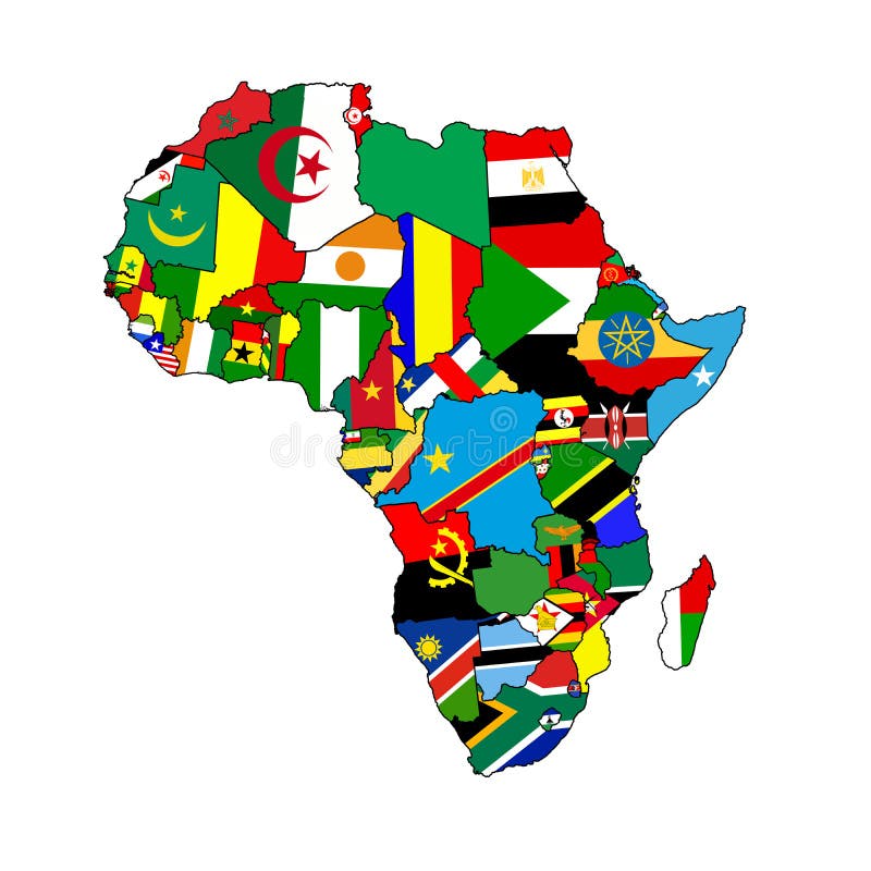 Continent of Africa stock illustration. Illustration of continent - 6099652