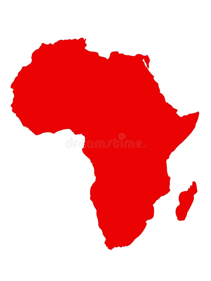 Continent Africa map stock vector. Illustration of file - 130660968