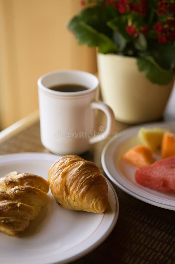 Continental Breakfast On Black Chalkboard Stock Image - Image of ...