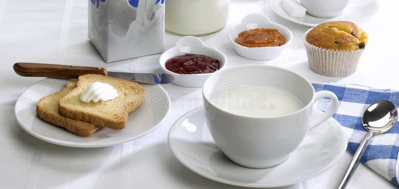 Continental breakfast stock photo. Image of blue, flat - 8138240
