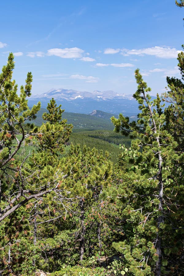 Continental Divide and Front Range from Panorama Point Stock Image ...