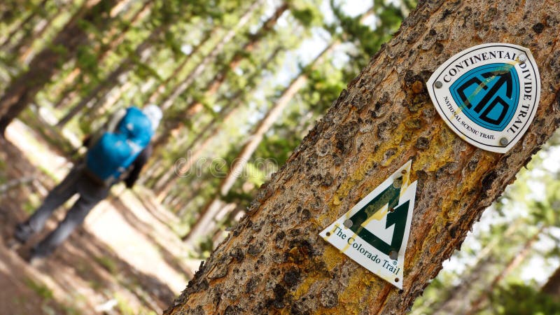 Continental Divide Trail and Colorado Trail Signs Editorial Photography ...
