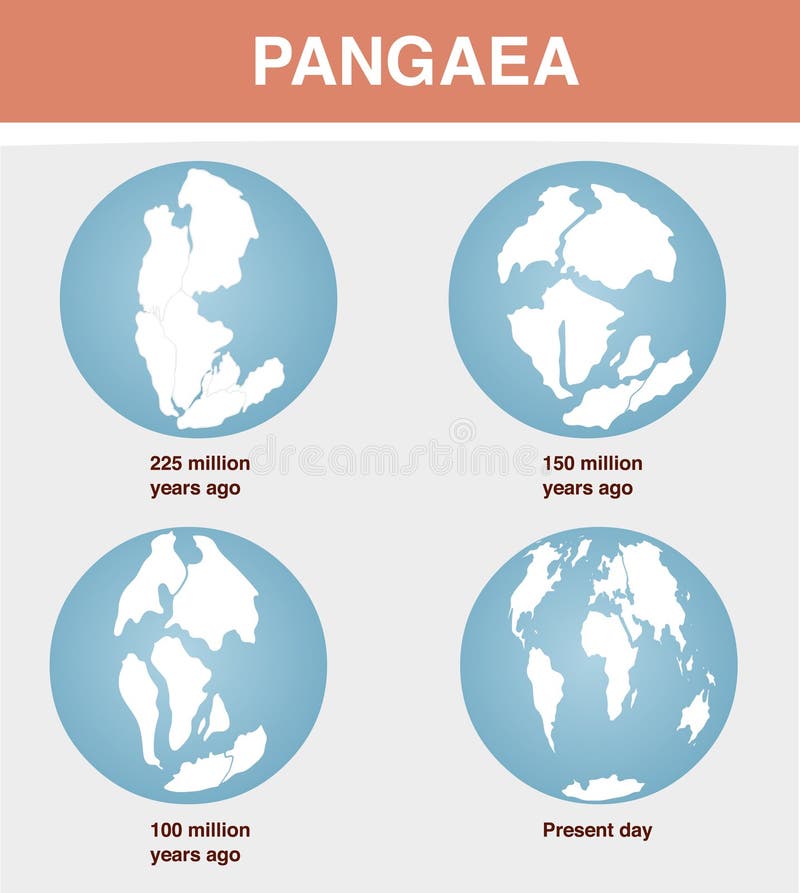 Continental drift stock vector. Illustration of drift - 41056099
