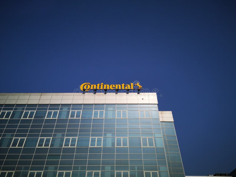 The Continental Logo Under the Blue Sky Editorial Image - Image of ...