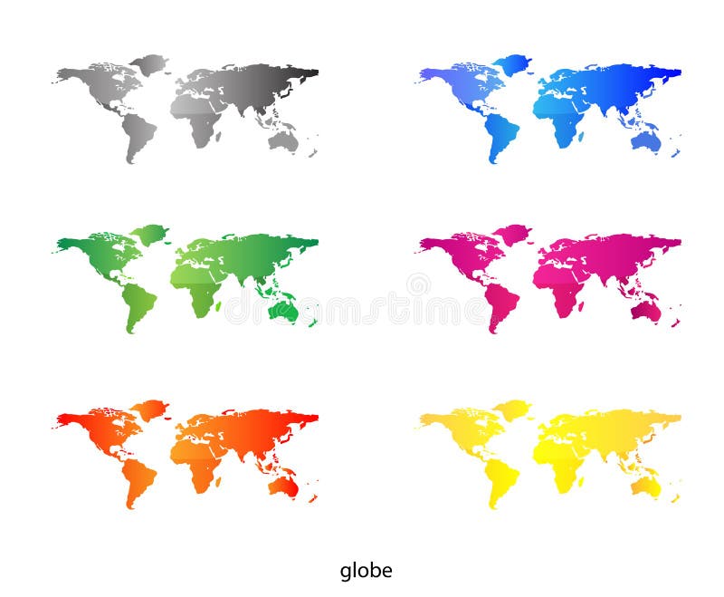 Continents stock illustration. Illustration of abstract - 30796449