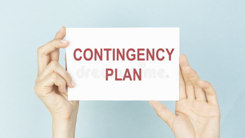 Contingency Plan. Text on White Paper Stock Photo - Image of positive ...