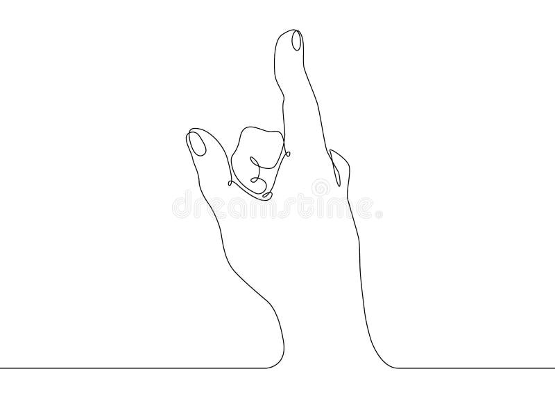Pointage Du Dessin De Doigt Illustration de Vecteur - Illustration du ...