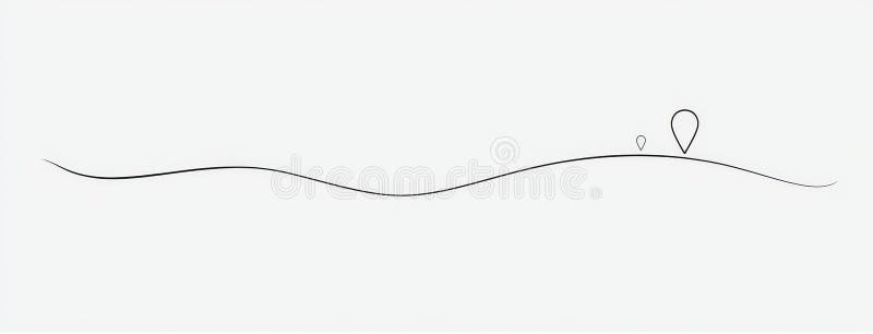 Continually Drawn One-line Map Location Markers. Navigation Points with ... Continually Drawn One-line Map Location Markers. Navigation Points with ...