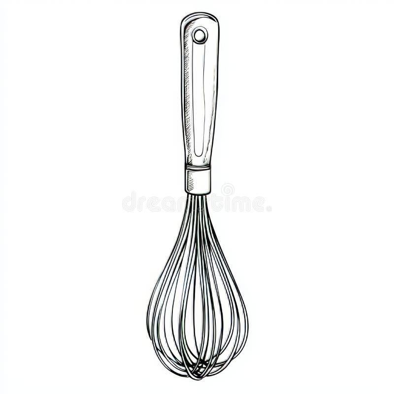 Continually Drawn One-line Whisk. Stock Illustration Stock Illustration ... Continually Drawn One-line Whisk. Stock Illustration Stock Illustration ...