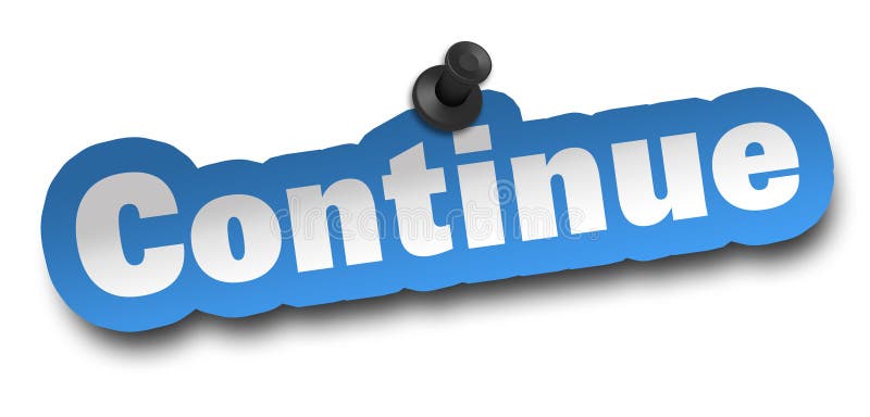 Continue Concept 3d Illustration Isolated Stock Illustration ...