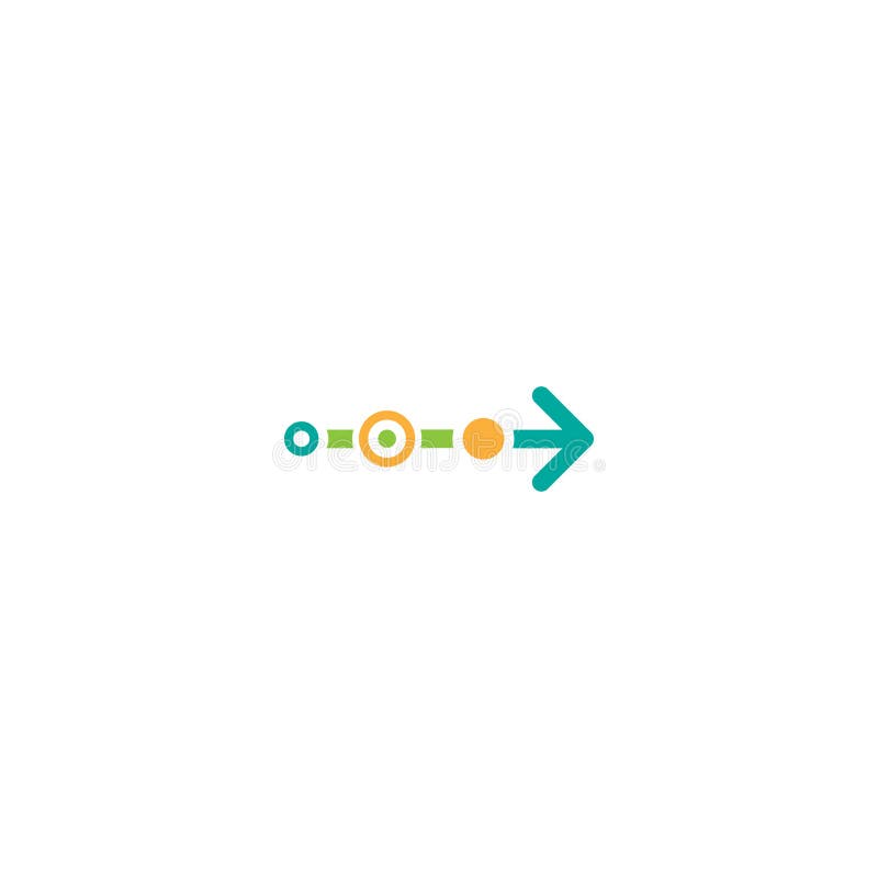 Continue Icon. Red Thin Right Arrow and Three Dots Icon. Isolated on ...