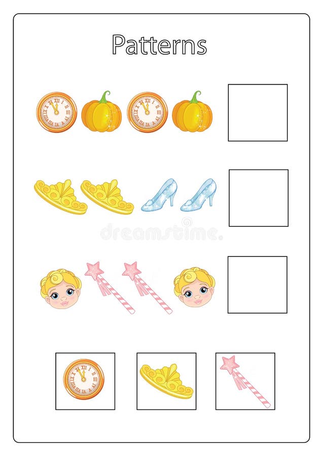 Continue the Pattern. Education Developing Worksheet. Game for Kids ...