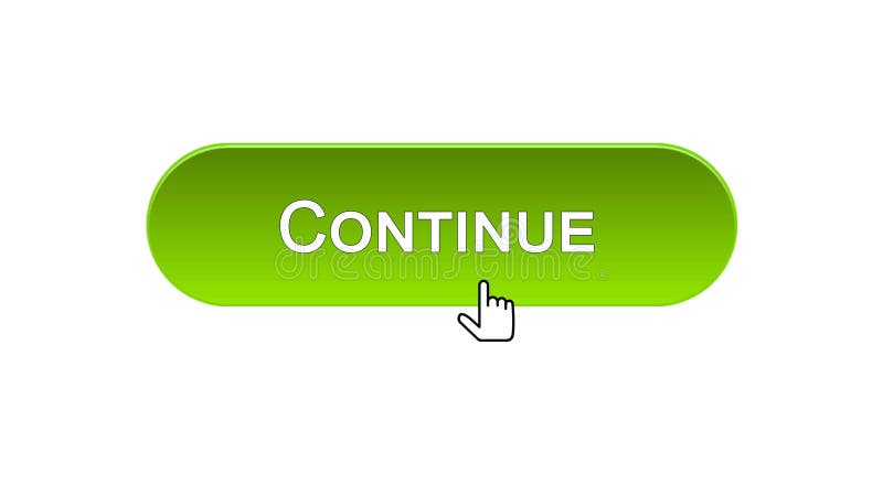 Continue Web Interface Button Clicked Mouse Cursor Orange Color