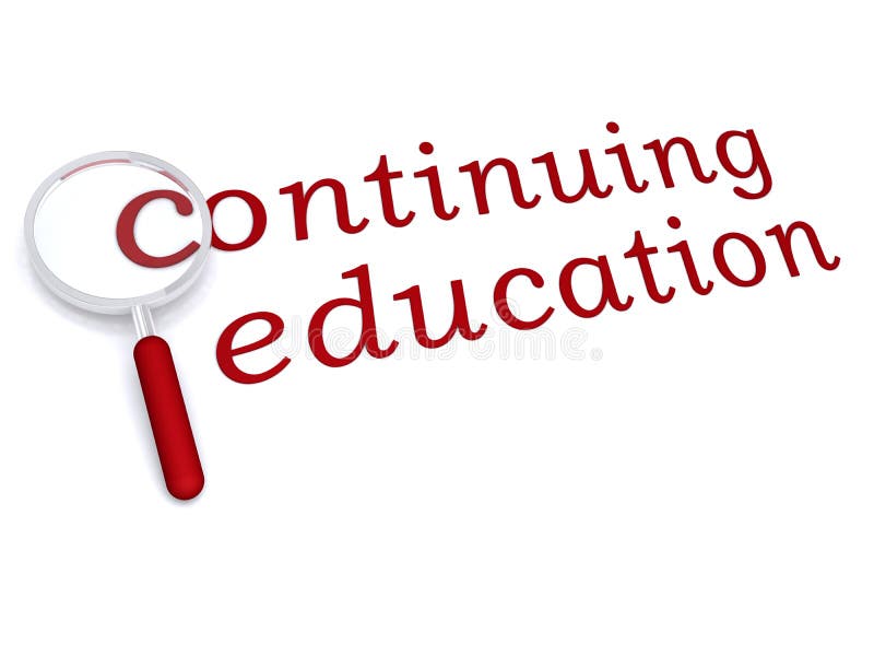 Continuing Education Constant Learning Street Signs Stock Illustration ...