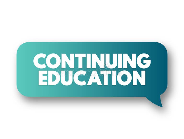 Continuing Education - Term within a Broad List of Post-secondary ...