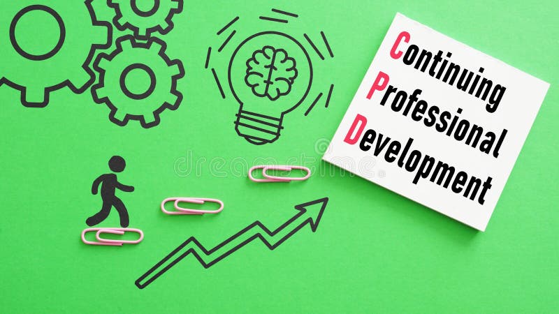 Continuing Professional Development CPD is Shown Using the Text Stock ...
