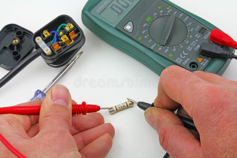 Continuity testing stock photo. Image of portable, electrical - 97428244