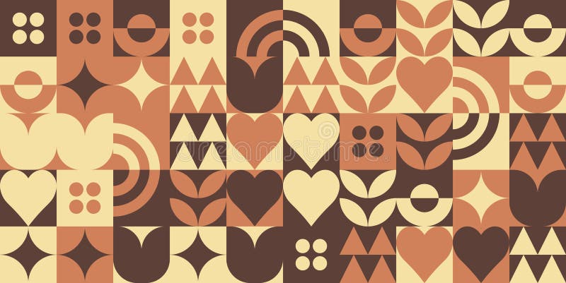 Continuous Abstract Geometric Tile Pattern – Modern Vector Seamless ...