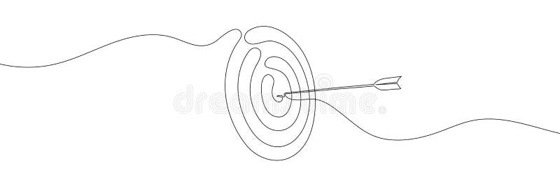 Continuous Arrow Pattern in the Center of the Target. Target Drawn with ...